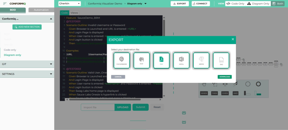 Conformiq Visualizer Visual Bdd With Data And Automation Version 6259