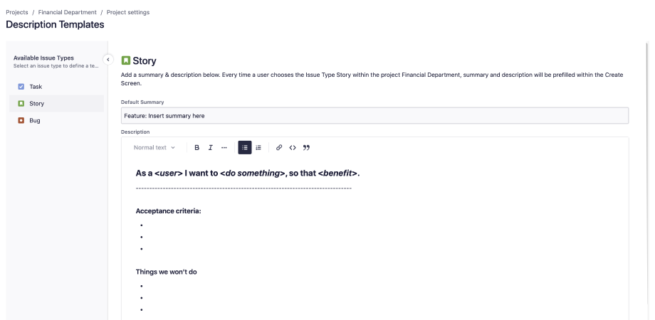Issue Summary And Description Templates For Jira Cloud Version History Atlassian Marketplace