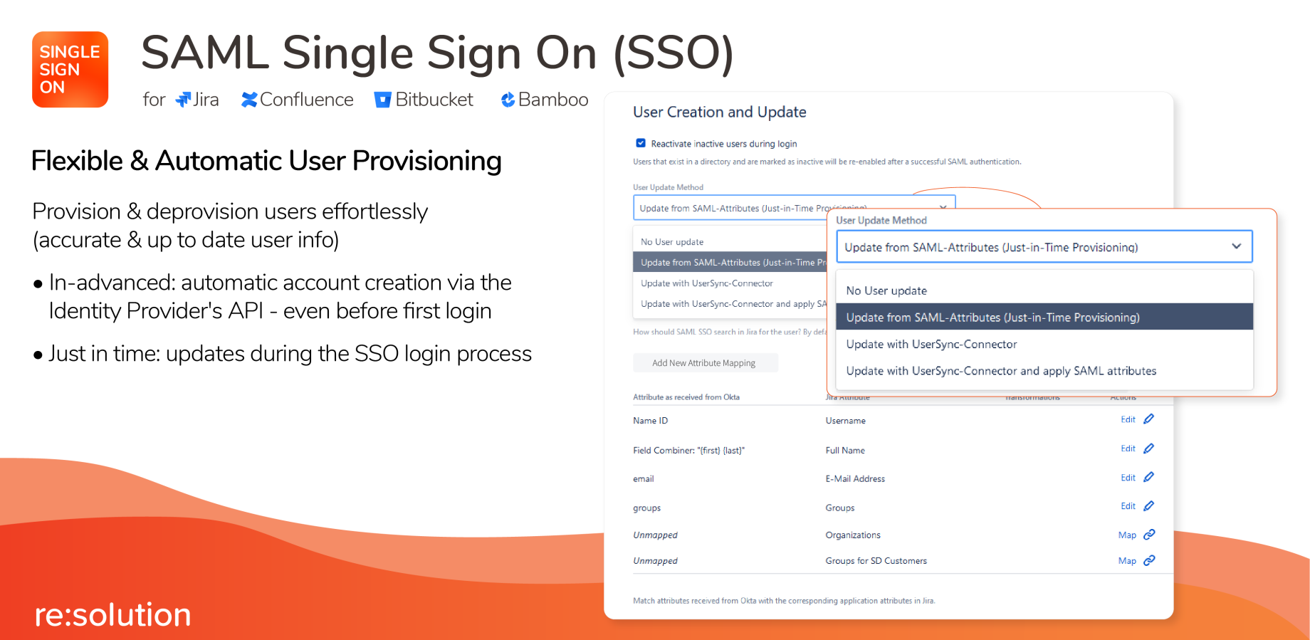SAML Single Sign On - Confluence SAML SSO OIDC + User Sync | Atlassian ... SAML Single Sign On - Confluence SAML SSO OIDC + User Sync | Atlassian ...