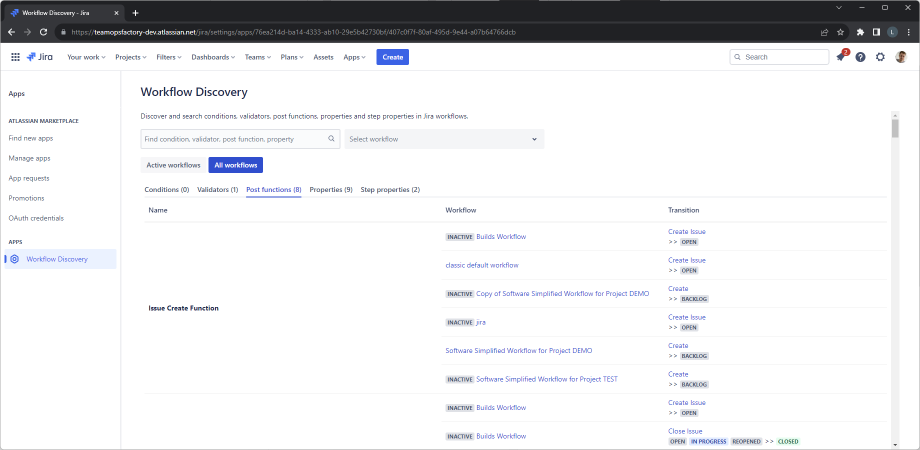 Workflow Discovery Version History Atlassian Marketplace 