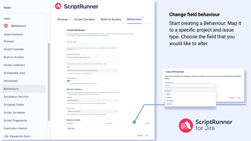 Behaviours Scriptrunner For Jira Cloud Version History Atlassian Marketplace 