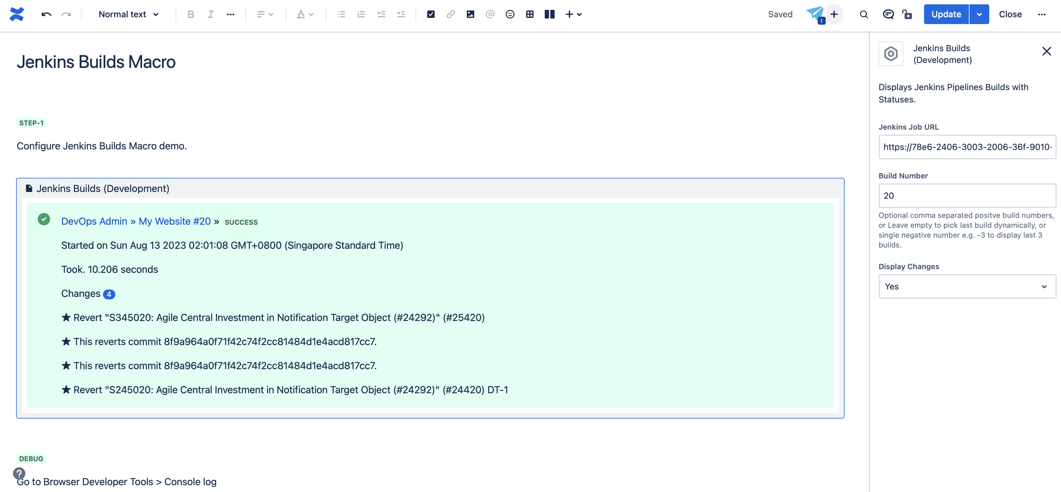 Connector for Jenkins and Confluence | Atlassian Marketplace