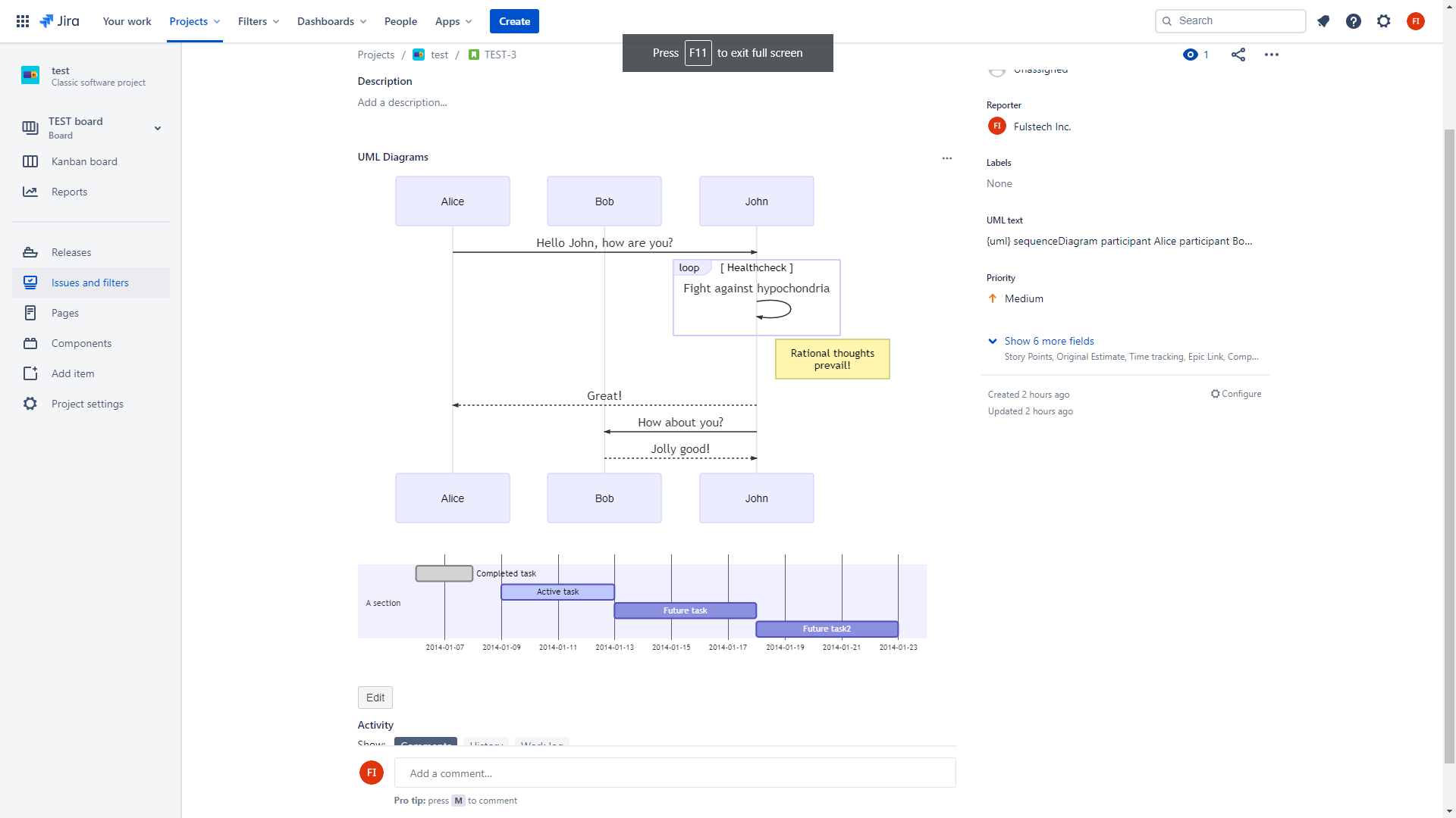 Mermaid For Jira Cloud Draw Uml Diagrams Easily Atlassian Marketplace