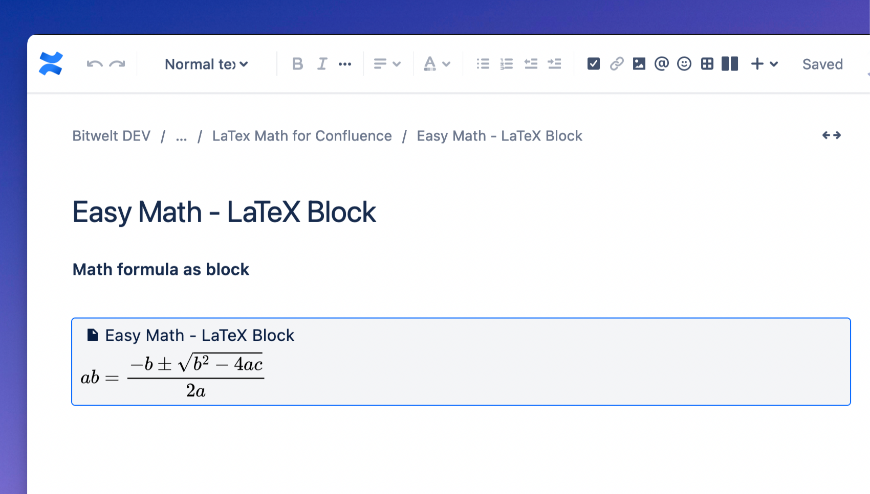 LaTeX Math for Confluence - Math Formula & Equations | Atlassian Marketplace
