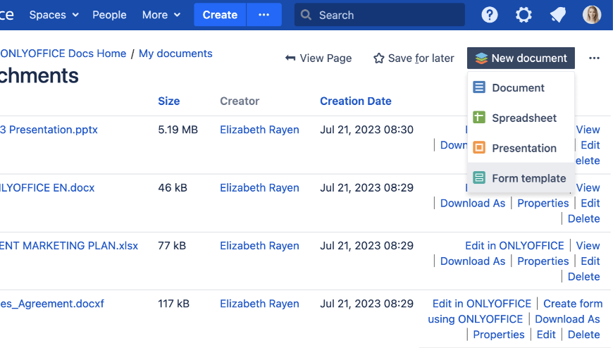 ONLYOFFICE Connector for Confluence | Atlassian Marketplace
