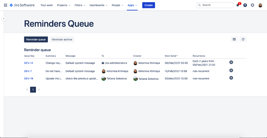 Reminder For Jira Follow Up Issues Version History Atlassian