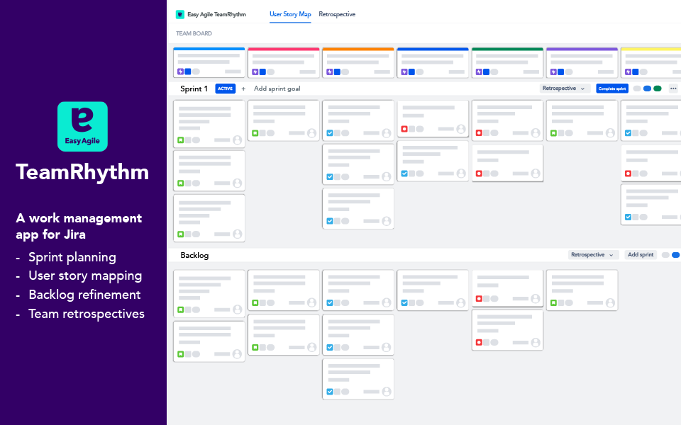 Easy Agile TeamRhythm - User Story Map & Retrospectives | Atlassian ... Easy Agile TeamRhythm - User Story Map & Retrospectives | Atlassian ...