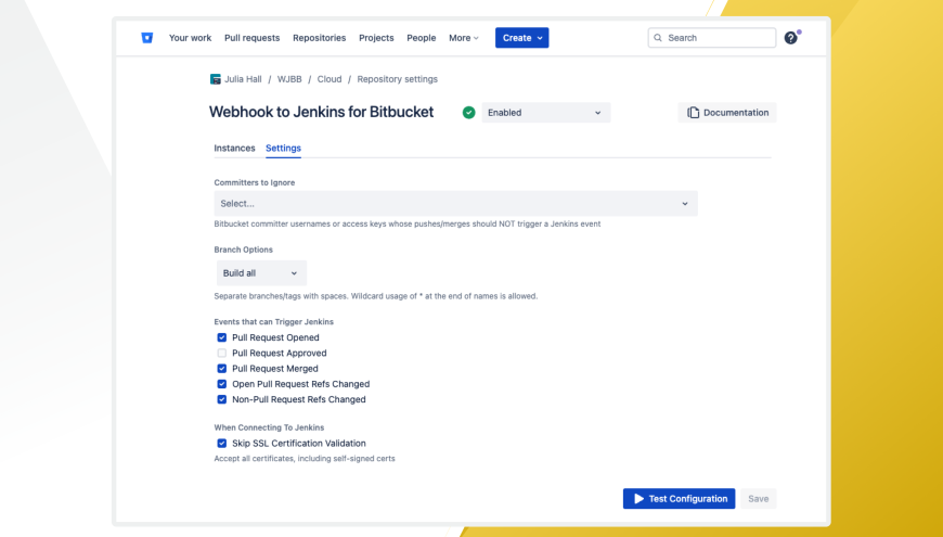 Webhook To Jenkins For Bitbucket Atlassian Marketplace 