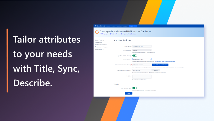 Custom profile attributes and LDAP sync for Confluence | Atlassian ... Custom profile attributes and LDAP sync for Confluence | Atlassian ...
