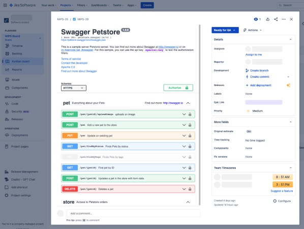 Swagger UI Viewer for Jira (OpenAPI integration) - Version history ... Swagger UI Viewer for Jira (OpenAPI integration) - Version history ...