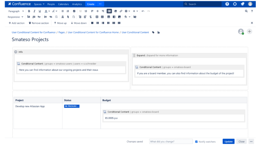 User Conditional Content for Confluence | Atlassian Marketplace