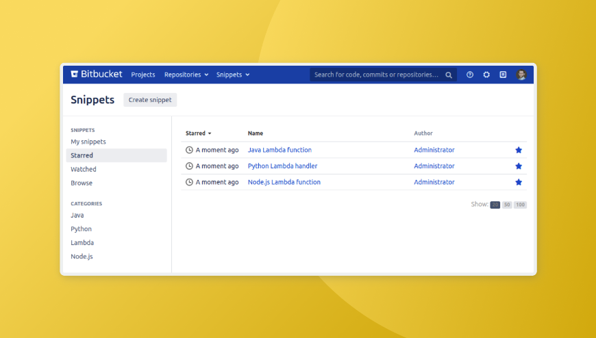 Snippets for Bitbucket | Atlassian Marketplace