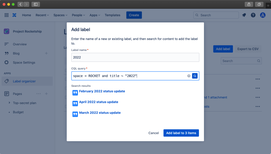 Label Organizer For Confluence Cloud Atlassian Marketplace