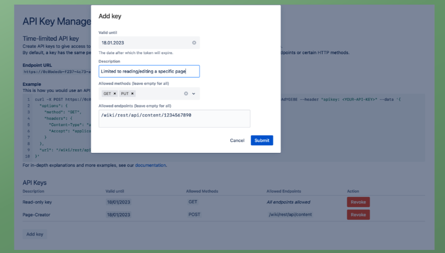 API Key Manager for Confluence | Atlassian Marketplace API Key Manager for Confluence | Atlassian Marketplace