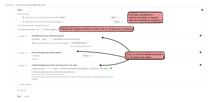 Better Commit Policy For Jira Git Subversion And More Atlassian Marketplace 