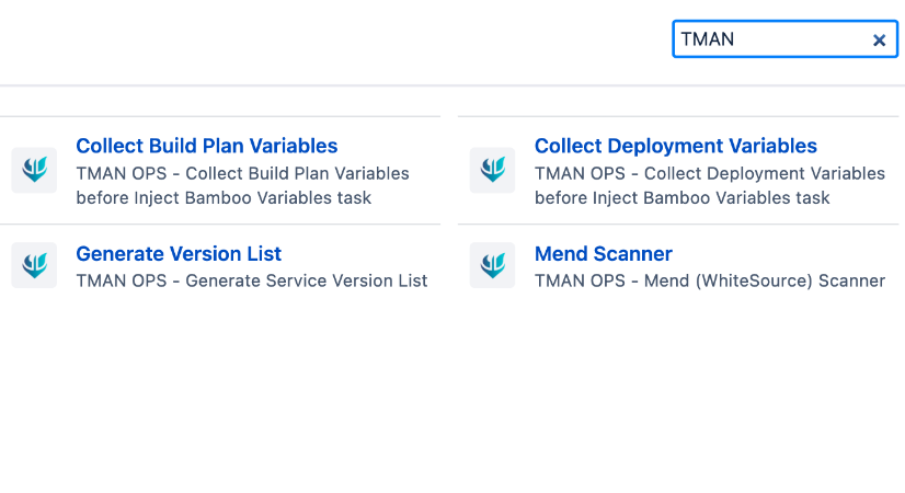 TMAN Ops for Bamboo - Version history | Atlassian Marketplace