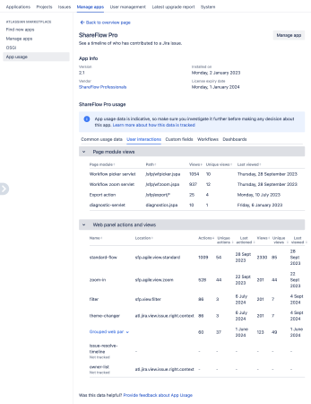 App Usage for Jira - Version history | Atlassian Marketplace