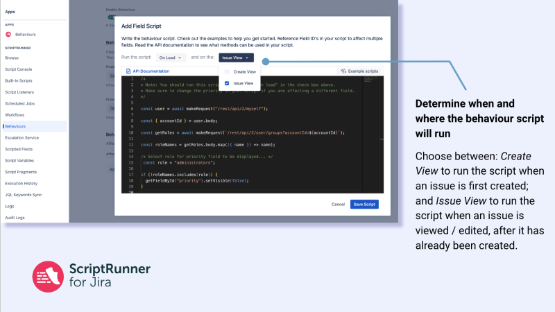 Behaviours Scriptrunner For Jira Cloud Version History Atlassian Marketplace