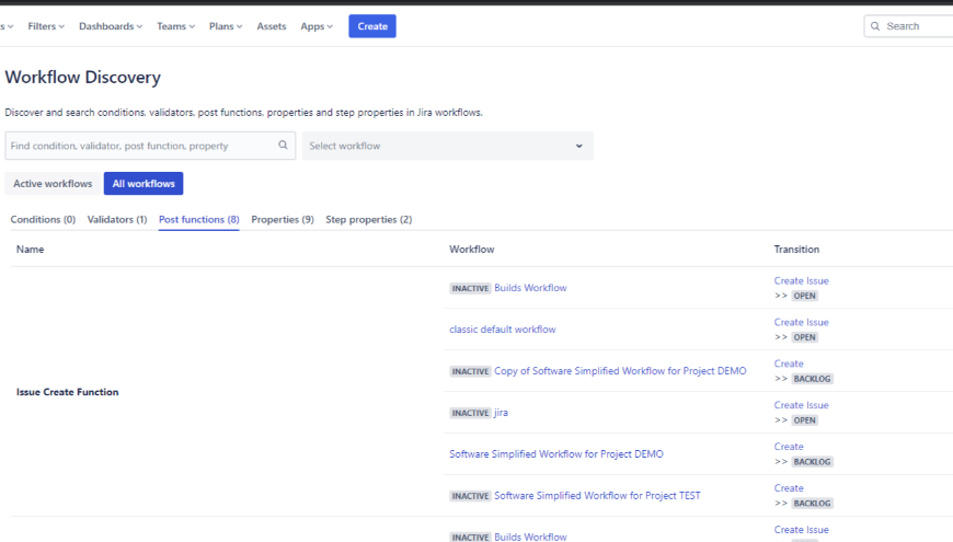 Workflow Discovery Atlassian Marketplace 
