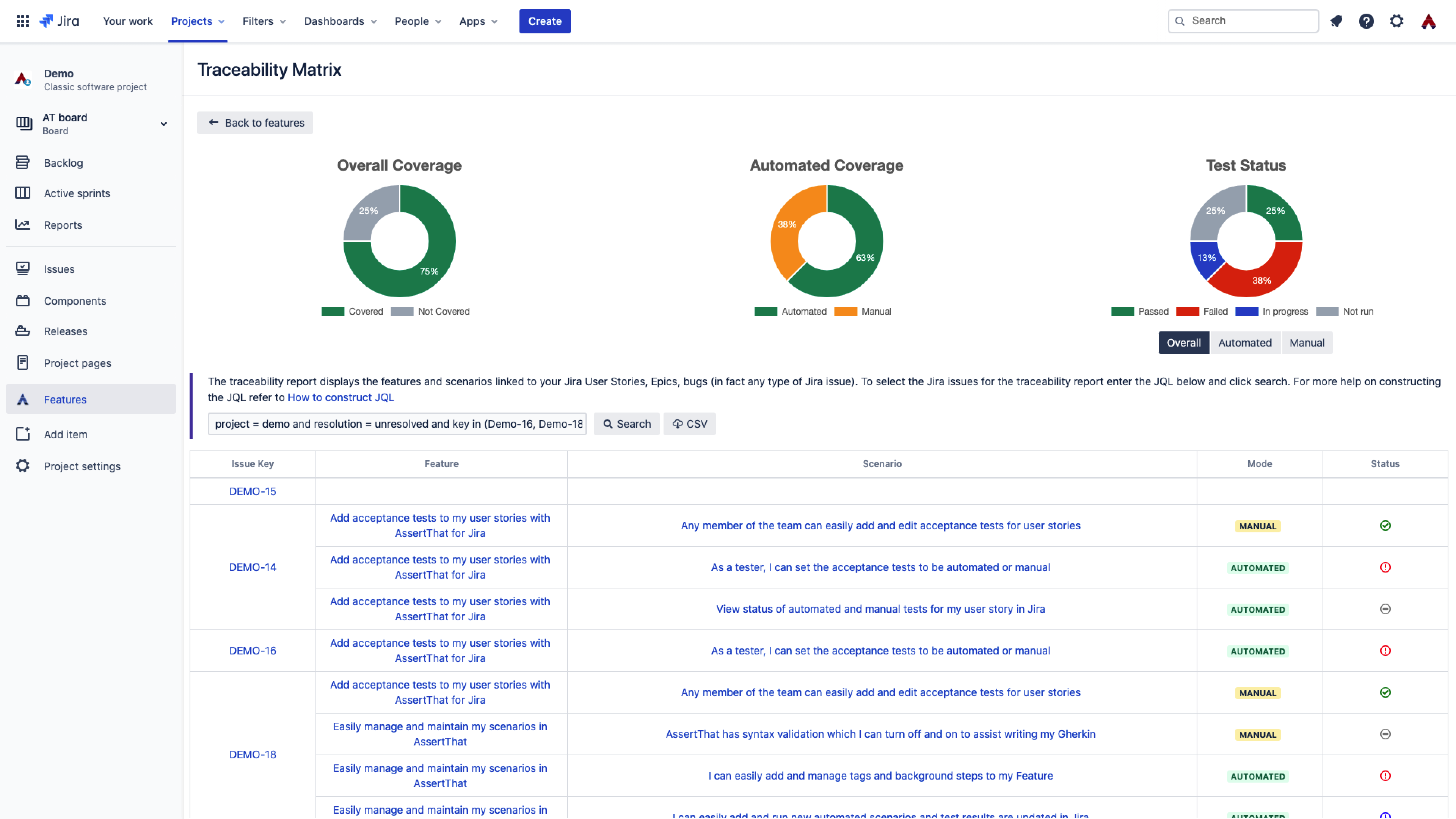 AssertThat-BDD & Cucumber for Jira | Atlassian Marketplace AssertThat-BDD & Cucumber for Jira | Atlassian Marketplace