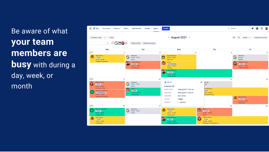 Teamlead: Calendar for Jira — Timeline Roadmaps | Atlassian Marketplace Teamlead: Calendar for Jira — Timeline Roadmaps | Atlassian Marketplace