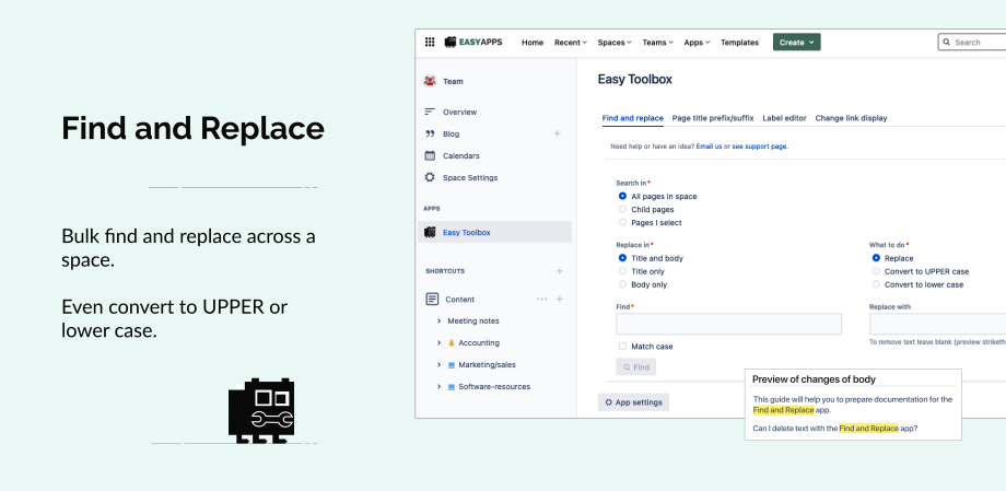 Easy Toolbox For Confluence Space Level Content Editing Version History Atlassian Marketplace