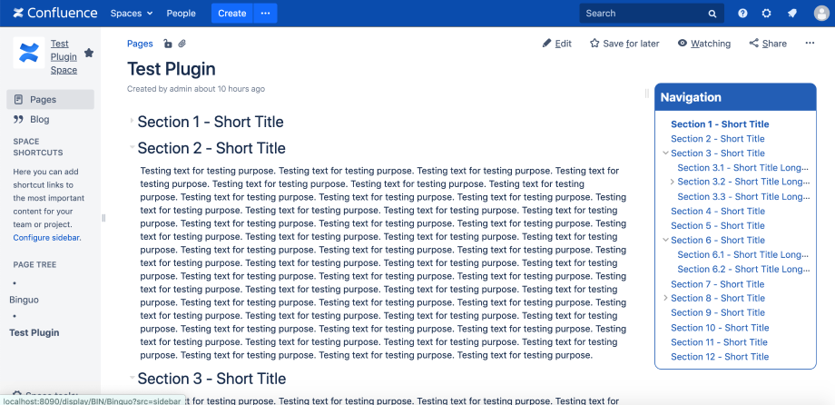 Easy Heading Navigation - Floating Table of Contents - Version history | Atlassian Marketplace