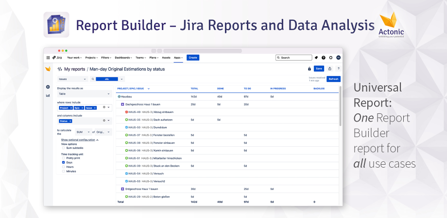 Report Builder: Jira Reports and Data Analysis - Version history | Atlassian Marketplace