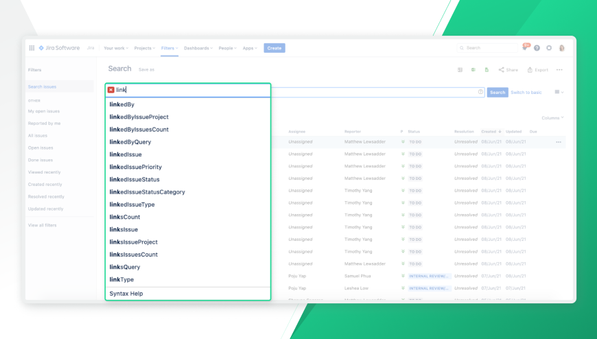 JQL Search Extensions for Jira | Atlassian Marketplace JQL Search Extensions for Jira | Atlassian Marketplace