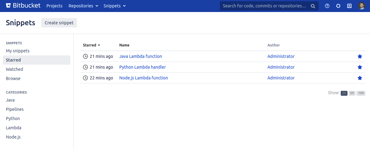 Snippets for Bitbucket | Atlassian Marketplace