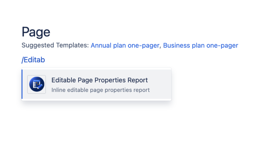 Editable Page Properties Report | Atlassian Marketplace Editable Page Properties Report | Atlassian Marketplace
