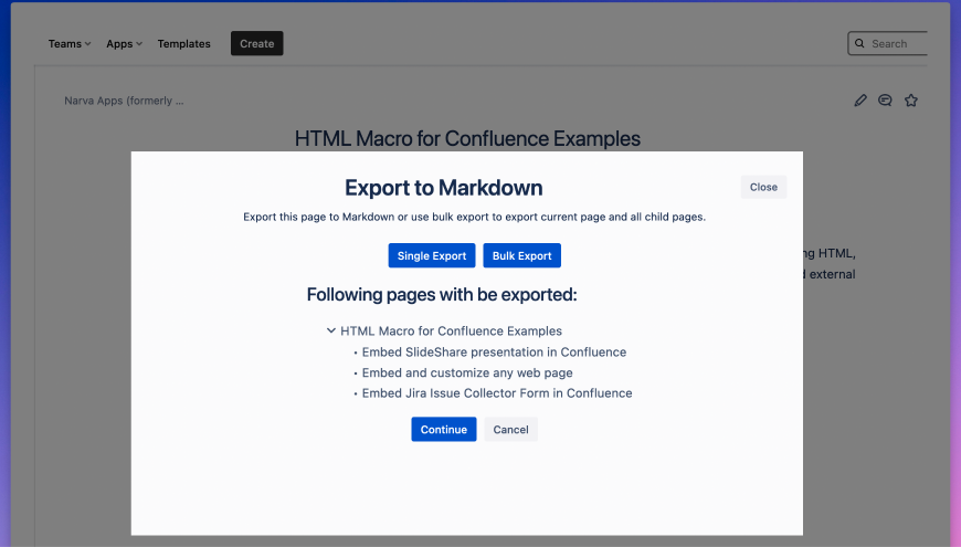 Markdown For Confluence Markdown Editor In Confluence Atlassian