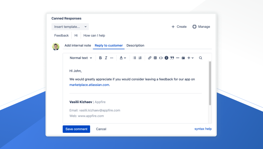 Canned Responses Pro Templates for Jira | Atlassian Marketplace Canned Responses Pro Templates for Jira | Atlassian Marketplace