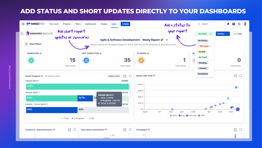 MindPro Insights - Dynamic Dashboards & Reports for Jira | Atlassian ... MindPro Insights - Dynamic Dashboards & Reports for Jira | Atlassian ...