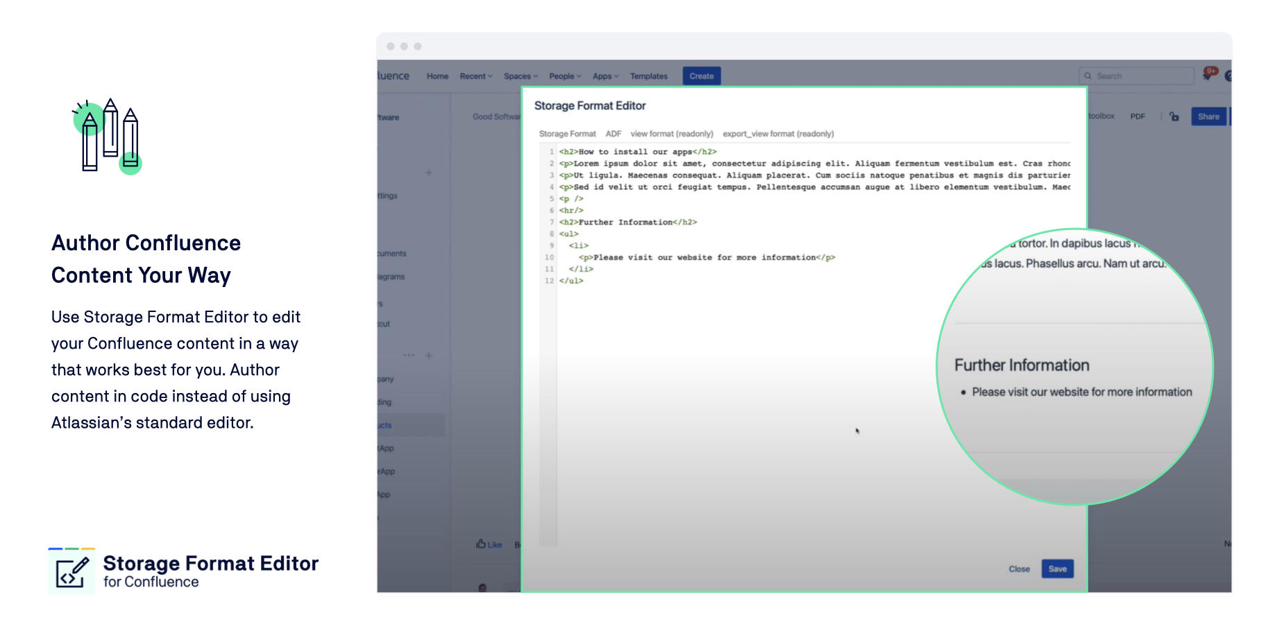 Storage Format Editor For Confluence Free Atlassian Marketplace