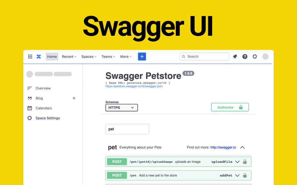 Swagger UI Viewer for Confluence (OpenAPI integration) | Atlassian ... Swagger UI Viewer for Confluence (OpenAPI integration) | Atlassian ...