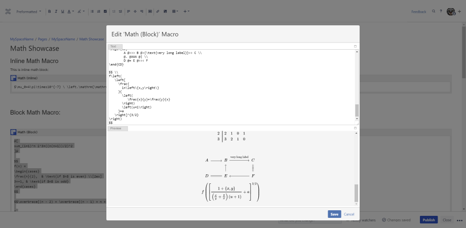 Advanced Math Macro (latex, Asciimath) - Version History | Atlassian 