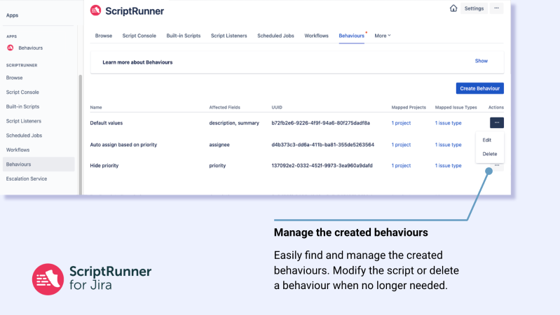 Behaviours Scriptrunner For Jira Cloud Version History Atlassian Marketplace 