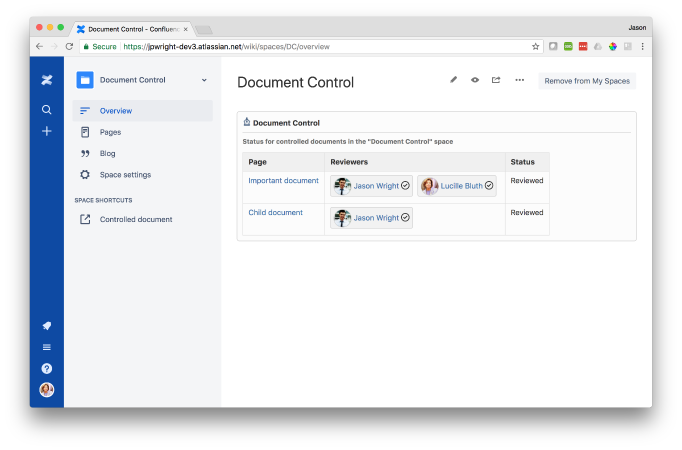 Document Control for Confluence Cloud - Version history | Atlassian Marketplace